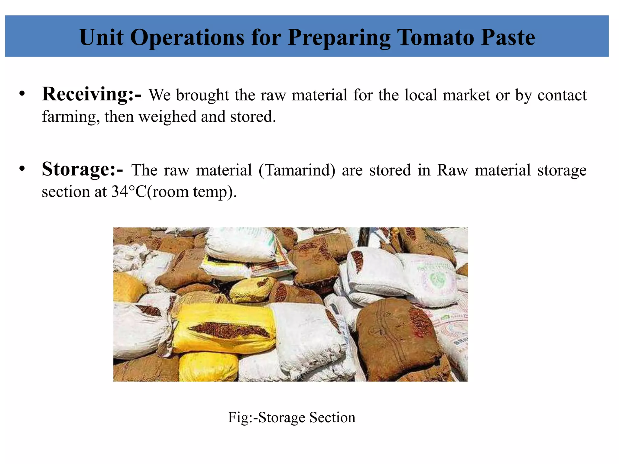 PREPARATION OF TAMARIND PASTE | PPTX