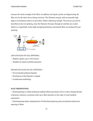 MANUFACTURING METHODS OF MAN-MADE FIBRES AND THEIR COMPARISONS | DOCX