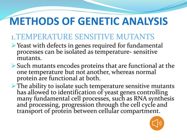 Genetic analysis of yeast | PPT | Biological Sciences | Science