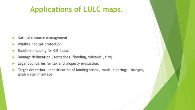 GIS PRESENTATION: Preparation of land use classification maps through ...
