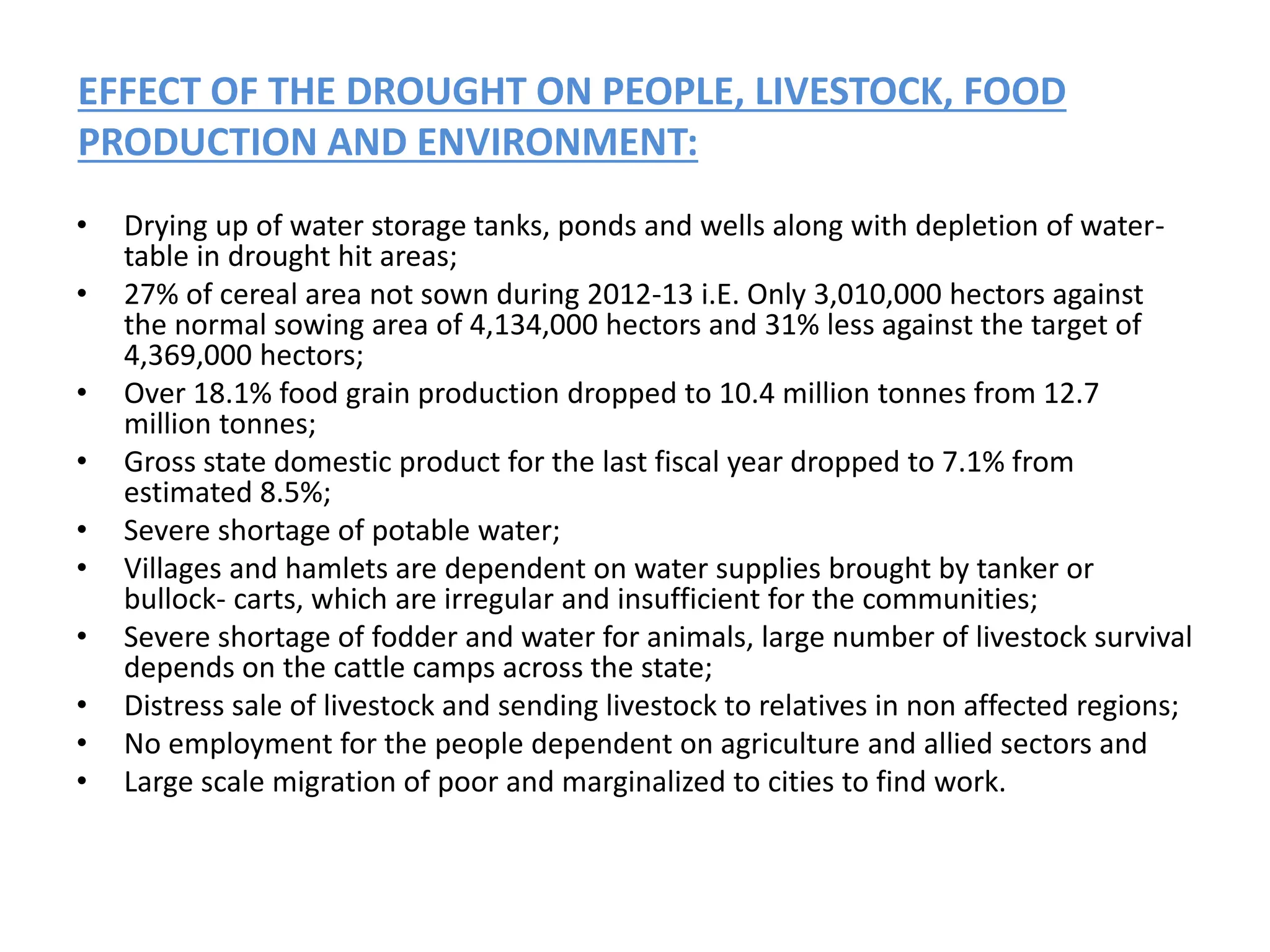 WHAT IS DROUGHT ? MAHARASTRA DROUGHT 2013 | PPT