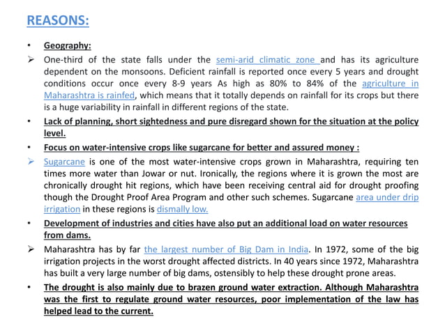WHAT IS DROUGHT ? MAHARASTRA DROUGHT 2013 | PPT