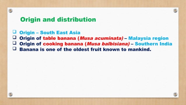 Breeding practices of mango and banana fruit | PPT
