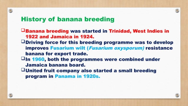 Breeding practices of mango and banana fruit | PPT