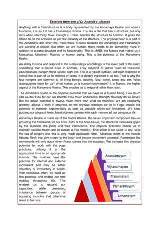 UNDERSTANDING OUR PANCHA KOSHA | PDF