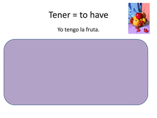 Yo-go verbs | PPT