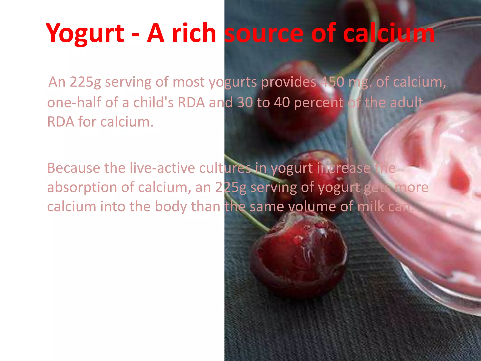 Yogurt- The wonder food | PPTX