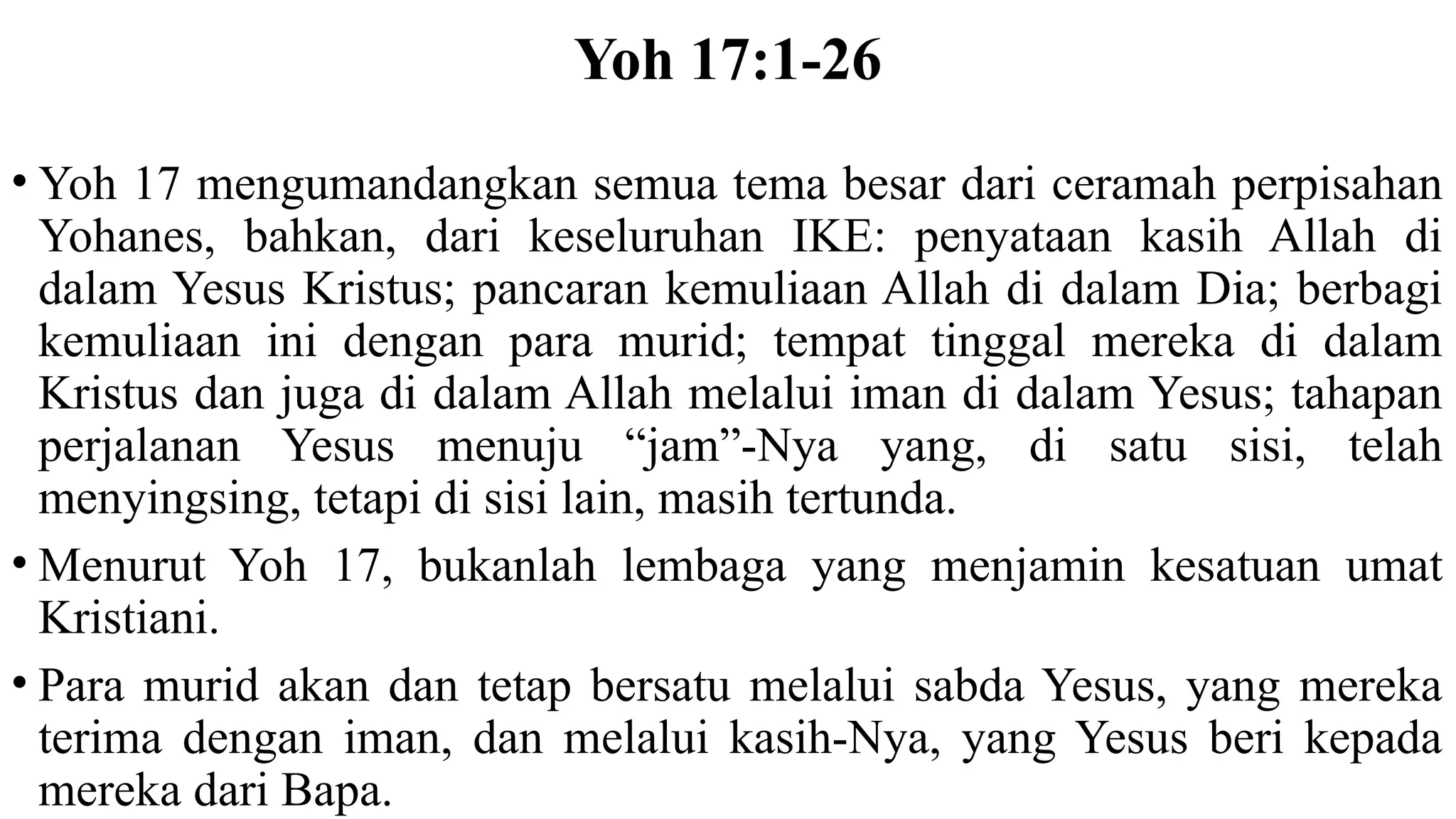 Yohanes pasal 17 dan analisa perbandingan.pptx