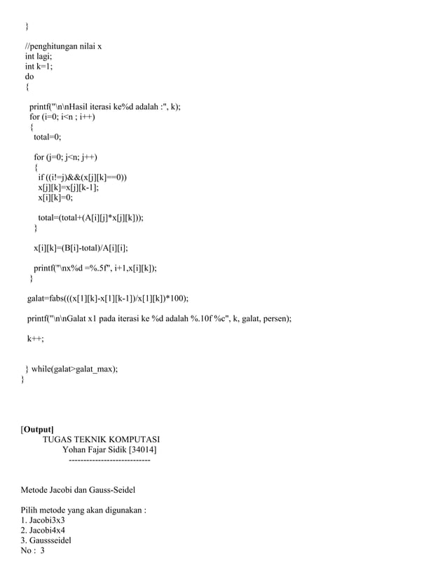 Yohan jacobi gaussseidel_analisis | PDF