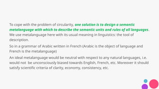 semantics in linguaistics in english education program | PPT