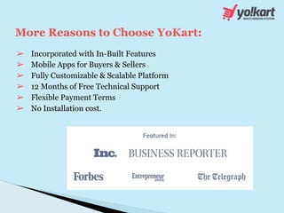YoKart Multi-Vendor Marketplace Platform - New Upgrades & Feature Enhancements | PDF