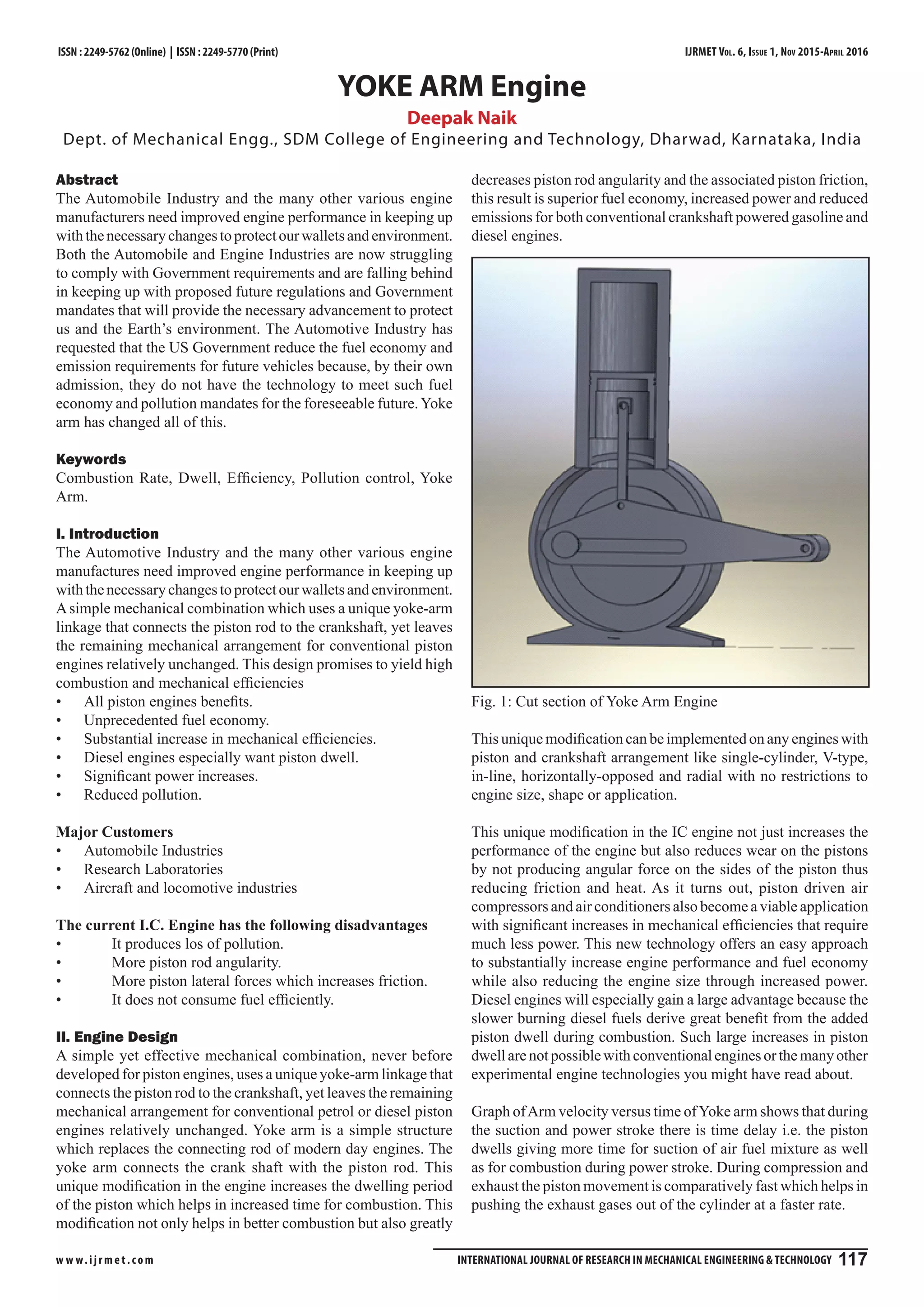 Yoke arm engine | PDF