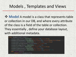 Django Seminar | PPTX | Databases | Computer Software and Applications