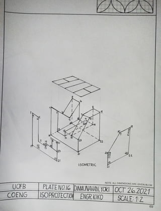 isoprojection for drawing (sample) | PDF