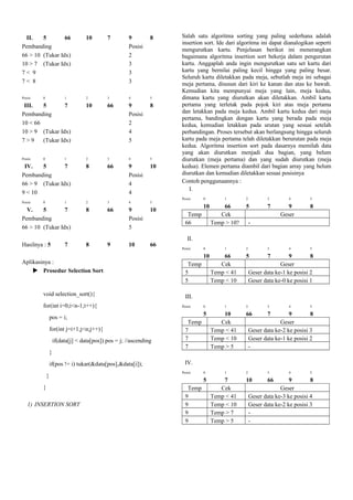 Tugas Sorting Algoritma - Yoki satria | PDF