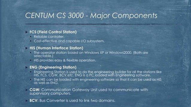 YOKOGAWA CENTUM CS 3000 R3 | PPTX | Operating Systems | Computer ...