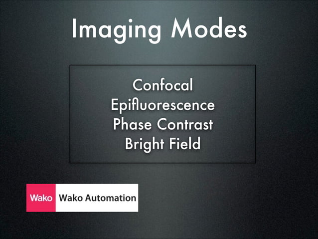 High Content Imaging with the Yokogawa CV7000 | PPT