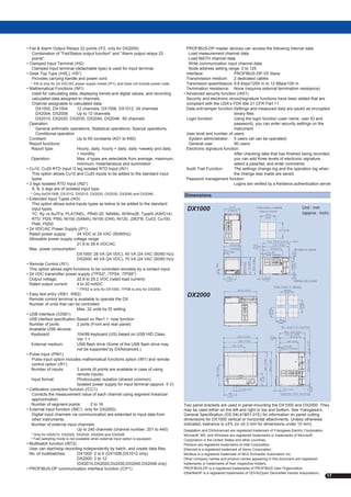 Yokogawa Data Acquisition Station DX1000 & DX2000 | PDF