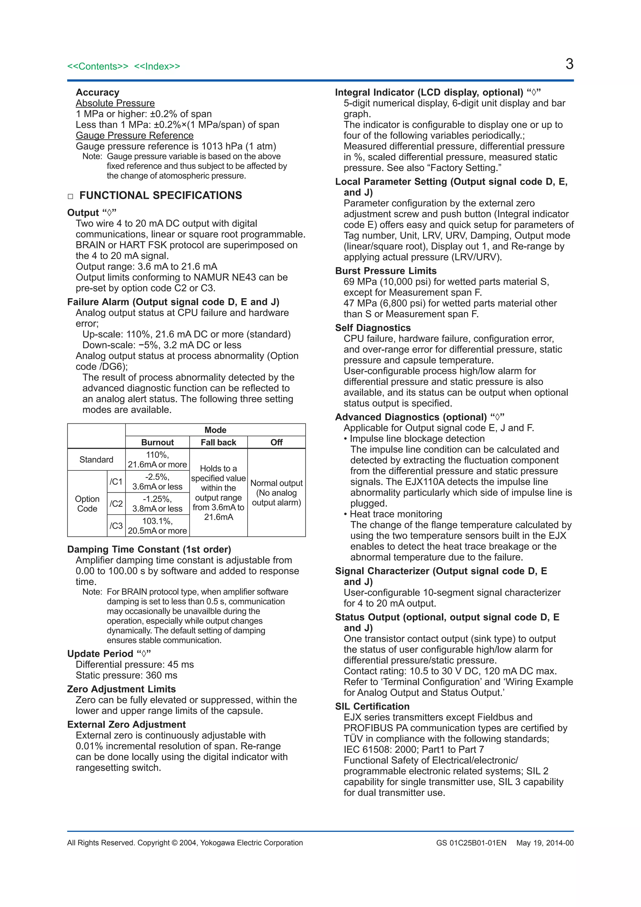 Yokogawa Differential Pressure Transmitter | PDF