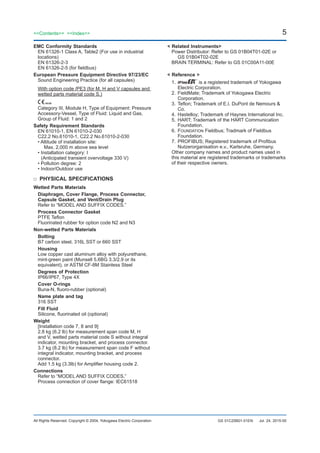 Yokogawa Differential Pressure Transmitter | PDF