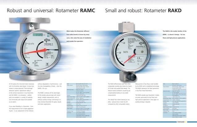 Rotameter Variable Area Flowmeters | PDF | Physics | Science