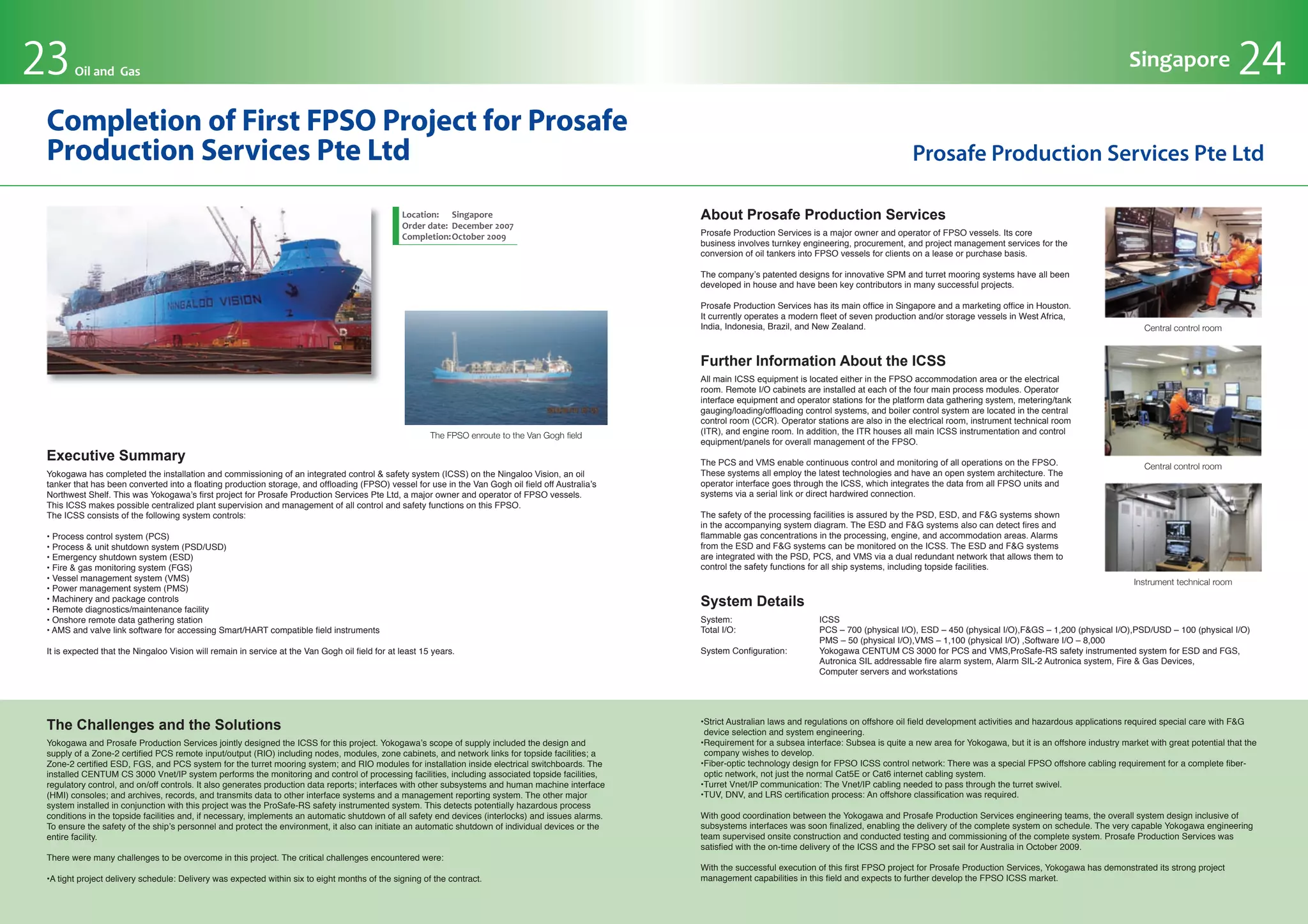 Yokogawa's Vigilant Plant | Success Stories | Oil & Gas Industry | PDF