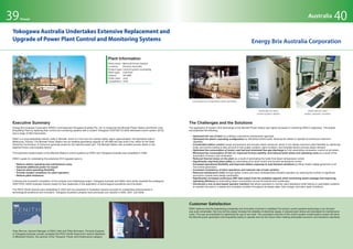 Yokogawa's Vigilant Plant | Success Stories | Power industry | PDF