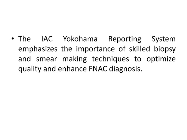 Yokohama system cytology | PPTX