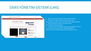 İYTE'de Uzaktan Eğitim | PPTX