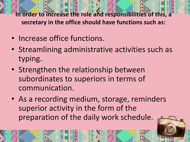 secretary as representative of company | PPT
