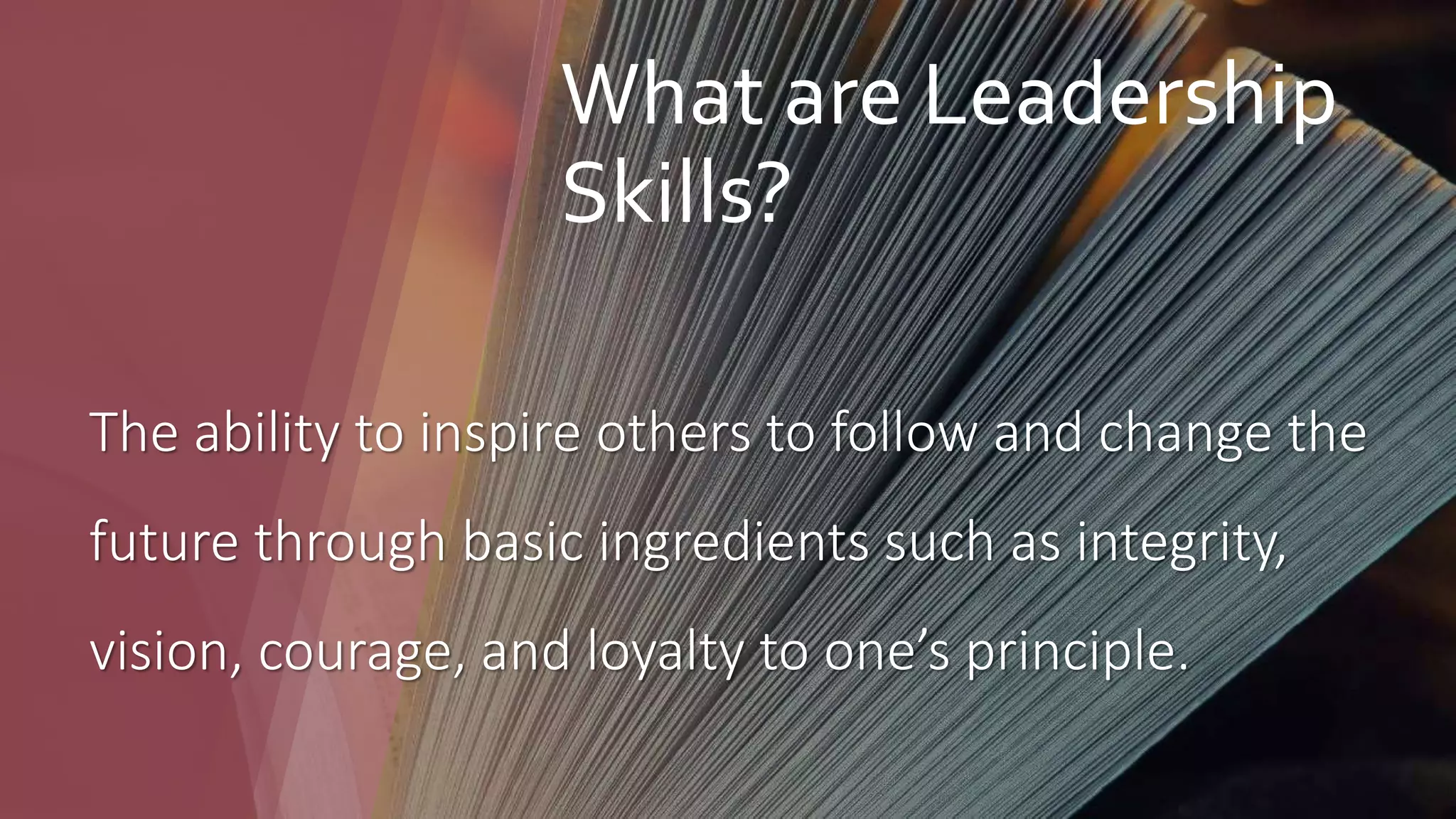 Leadership Skills | PPTX