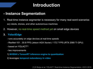 YolactEdge Review [cdm] | PPT