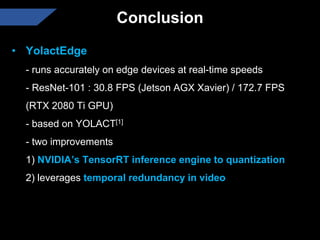 YolactEdge Review [cdm] | PPT
