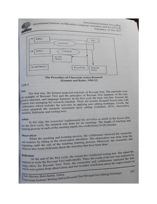 IMPROVING STUDENTS’ WRITING SKILL OF RECOUNT TEXT THROUGH PEER EDITING TECHNIQUE | PDF