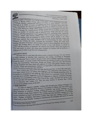 IMPROVING STUDENTS’ WRITING SKILL OF RECOUNT TEXT THROUGH PEER EDITING TECHNIQUE | PDF