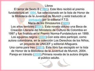 Yolanda reyes ESCRITORA COLOMBIANA | PPT