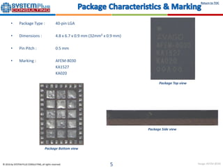 Avago AFEM-8030 Mid Band FEM FBAR-BAW Filter iPhone 6s Plus 2016 ...