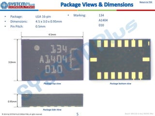 Bosch SMI130 6-Axis Automotive MEMS IMU 2015 teardown reverse costing ...