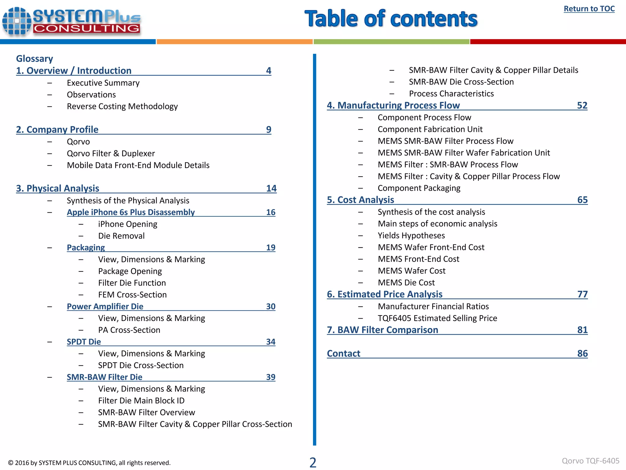 Qorvo TQF6405 High Band FEM SMR-BAW Filter iPhone 6s Plus 2016 teardown ...