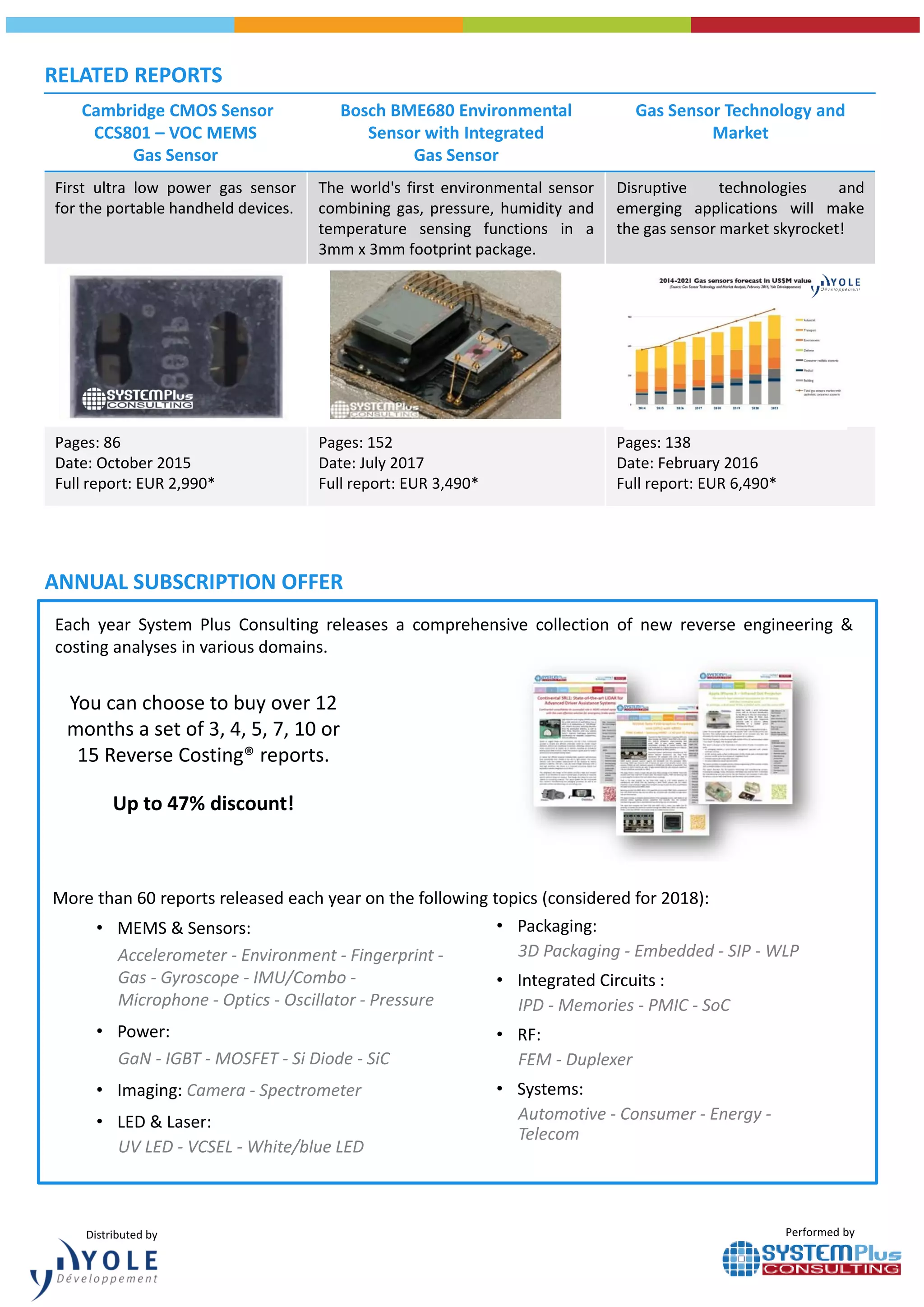 Sensirion SGP30 Gas Sensor 2018 - teardown reverse costing report ...