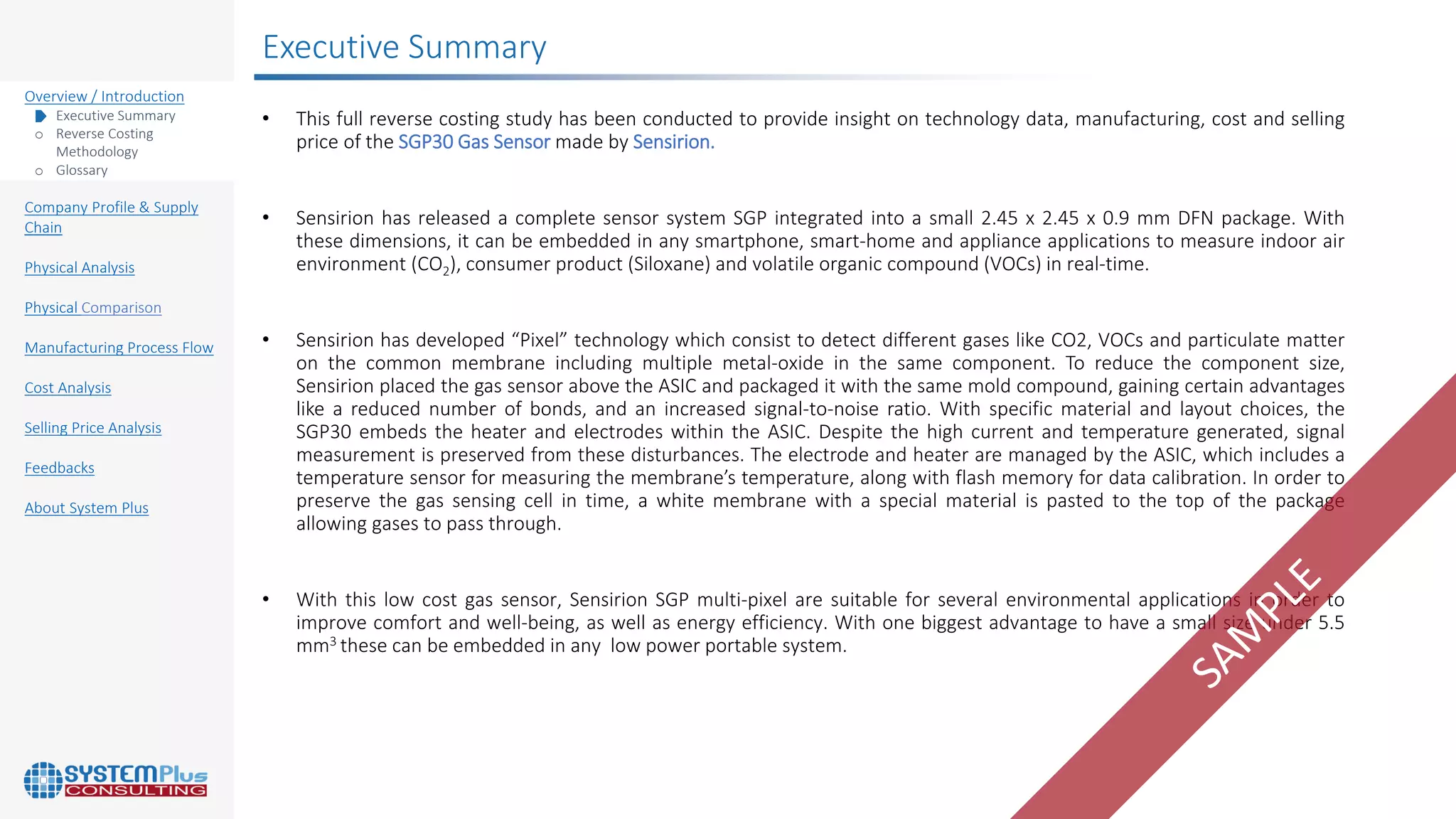 Sensirion SGP30 Gas Sensor 2018 - teardown reverse costing report ...