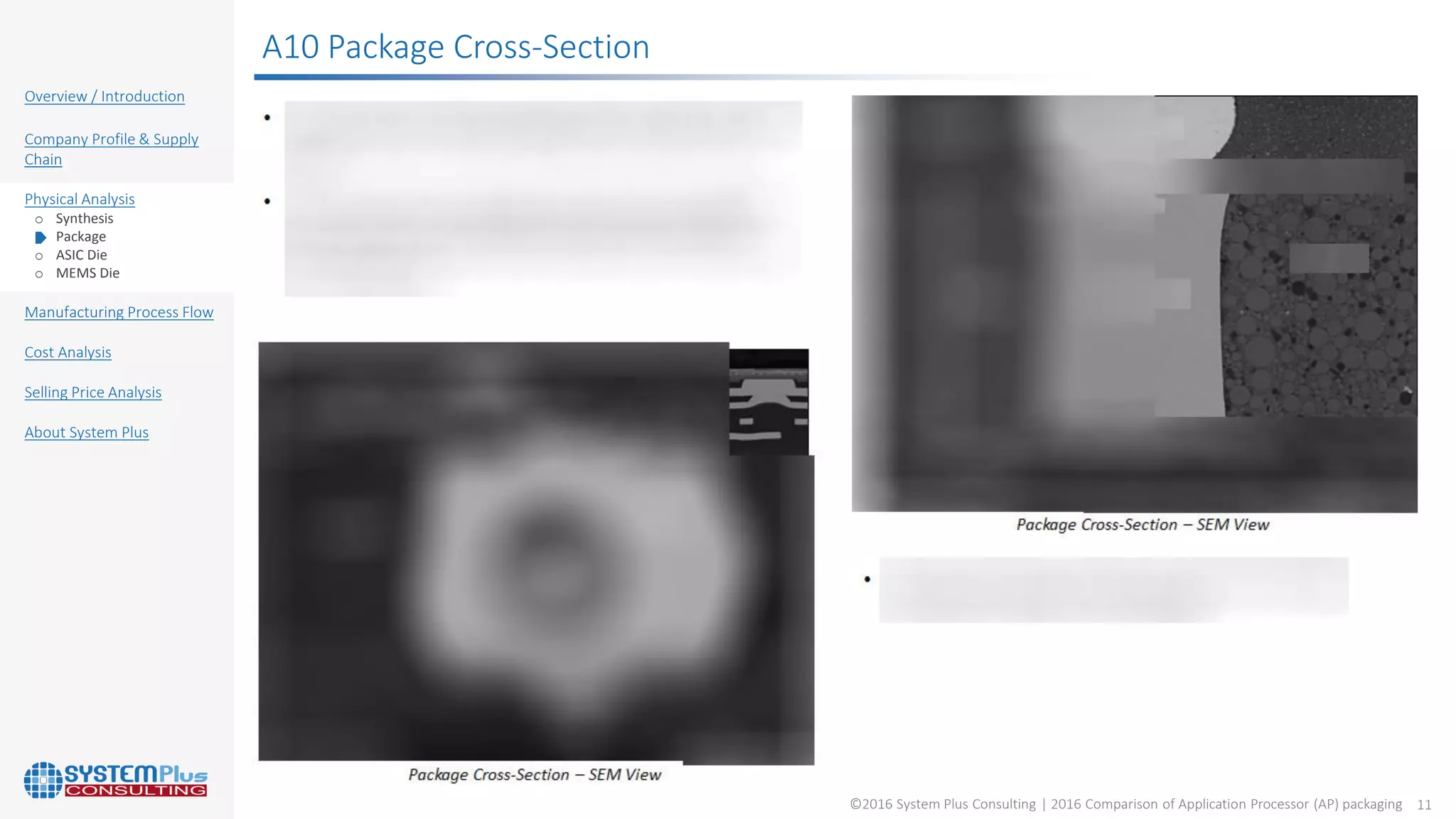 2016 Comparison of Application Processor Packaging - teardown reverse costing report published ...