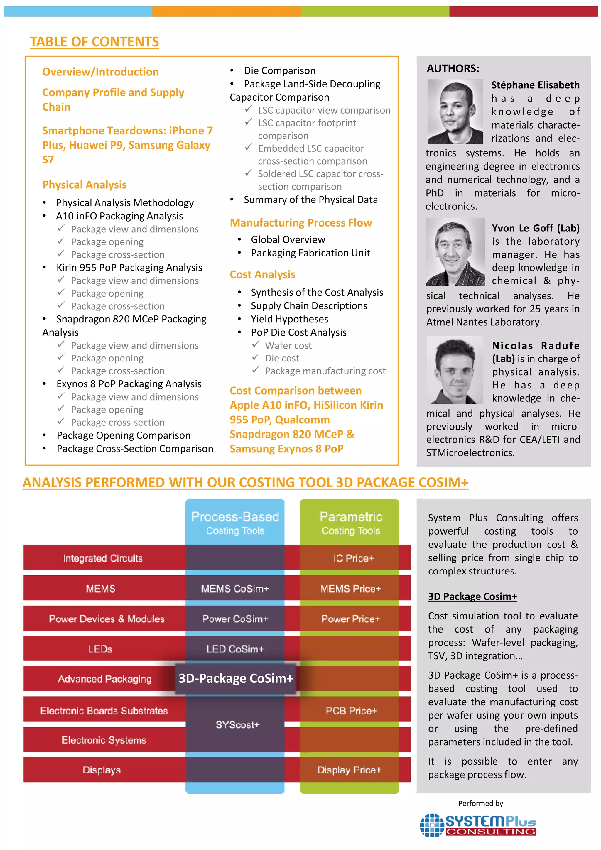 2016 Comparison of Application Processor Packaging - teardown reverse ...