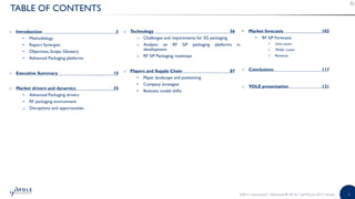 Advanced RF SiP for Cellphones 2017 report from Yole Développement | PDF