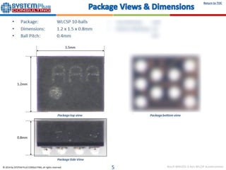 Bosch Sensortec BMA355 3-Axis MEMS Accelerometer teardown reverse ...