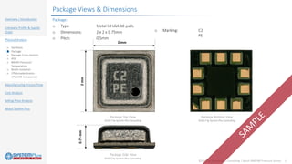 Bosch sensortec bmp380 barometric pressure sensor 2017 teardown reverse ...