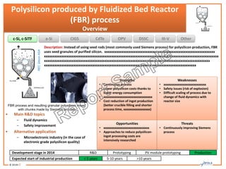 Emerging and Innovative Approaches in Photovoltaics 2014 Report by Yole ...
