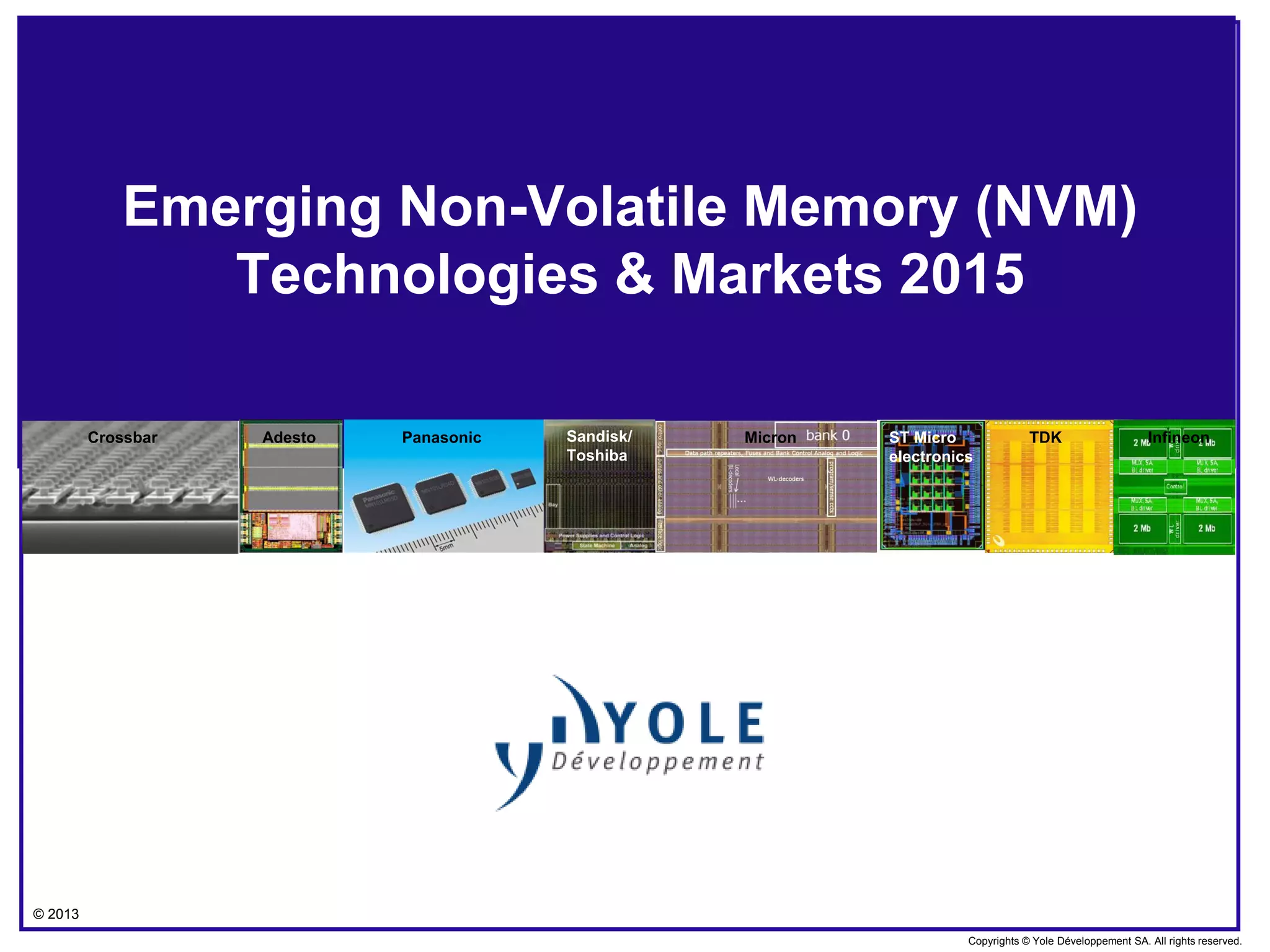 Emerging Non Volatile Memory (NVM) Technology & Market Trends: 2014 ...