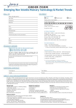 Emerging Non Volatile Memory (NVM) Technology & Market Trends: 2014 ...