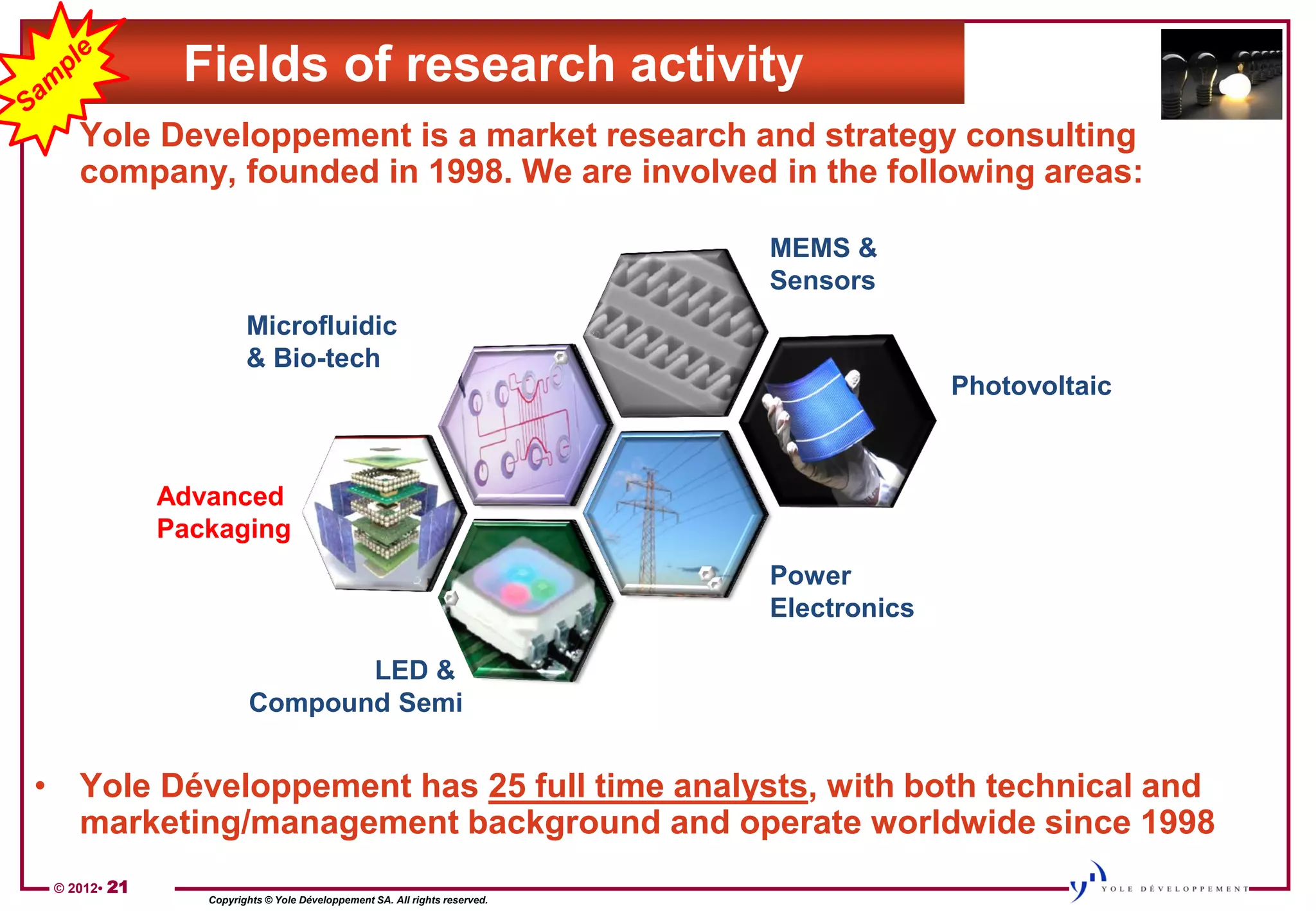 FOWLP Patent Analysis 2012 Report by Yole Developpement | PDF